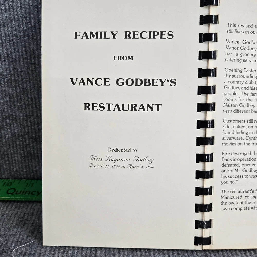 Vance Godbeys | Kitchen | Vance Godbeys Restaurant Family Recipes ...